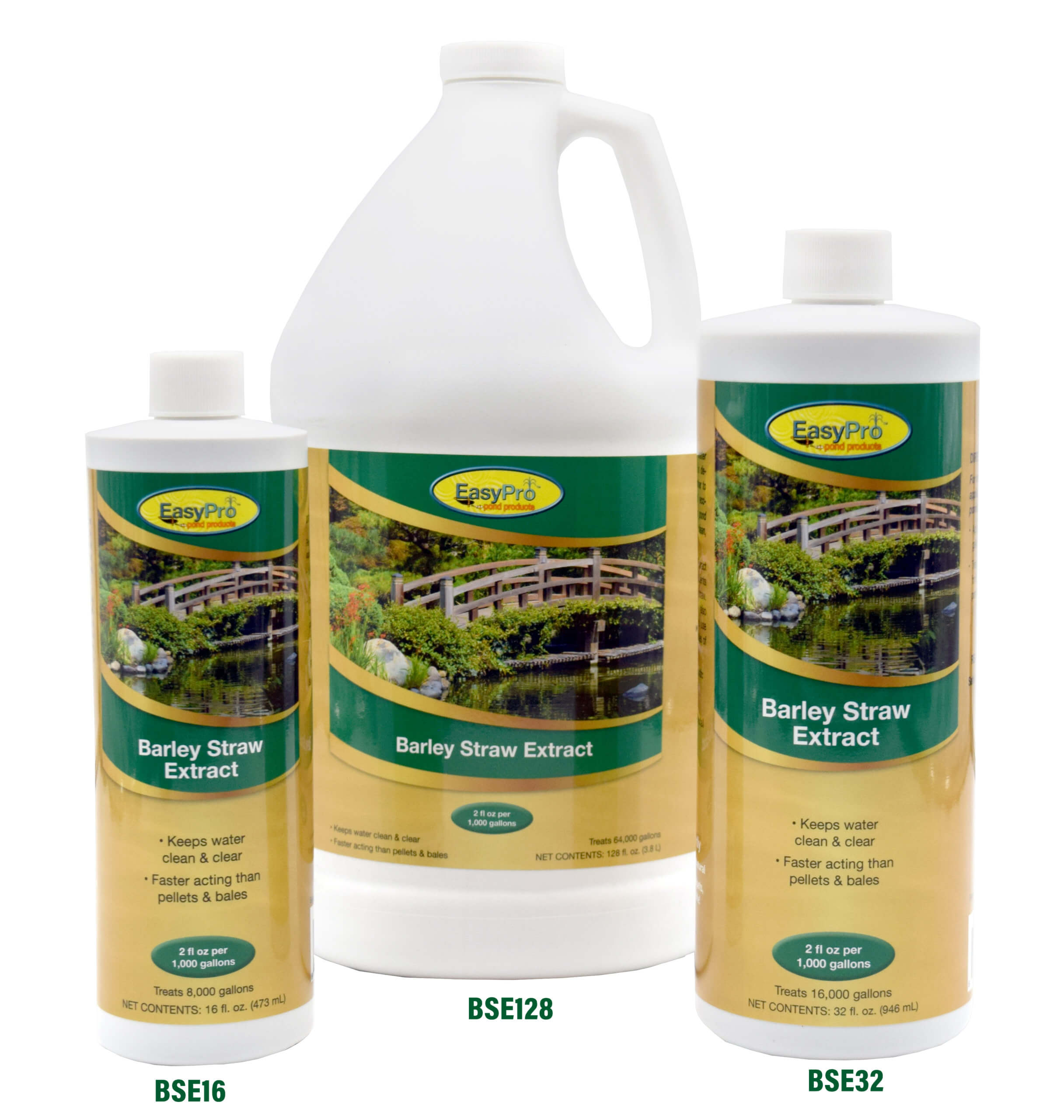 EasyPro Liquid Barley Extract - 16oz, 32oz & 1 Gal Pond Treatment ...