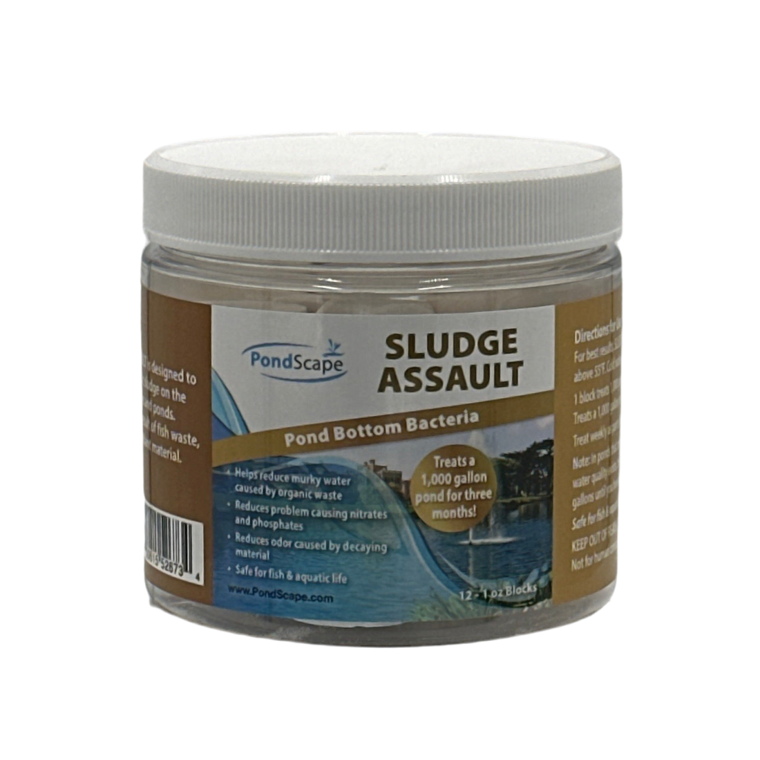 PondScape SLUDGE ASSAULT - Beneficial Bacteria Blocks for Pond Muck ...