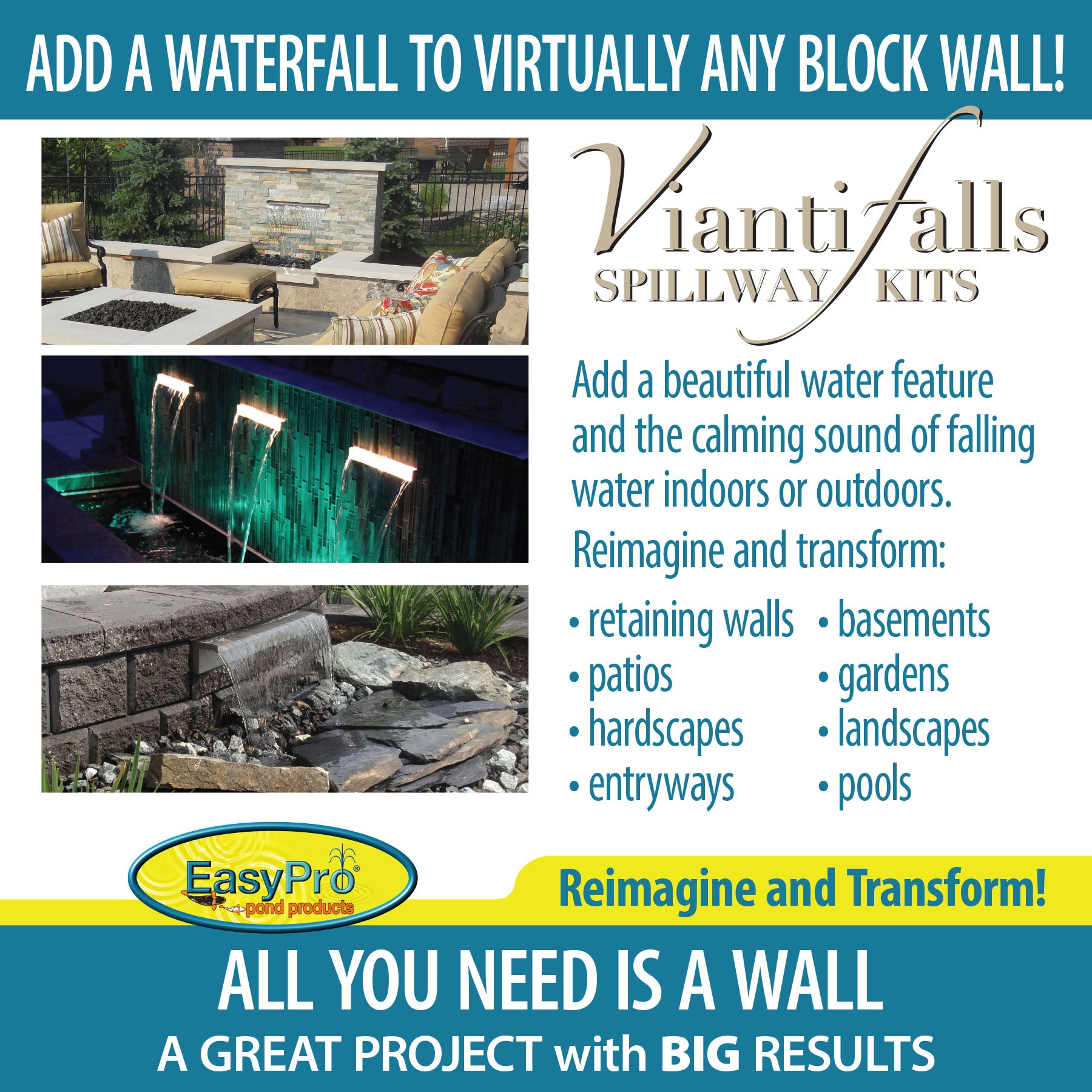 Easy Pro Vianti Falls Spillway Kits – Pondscape