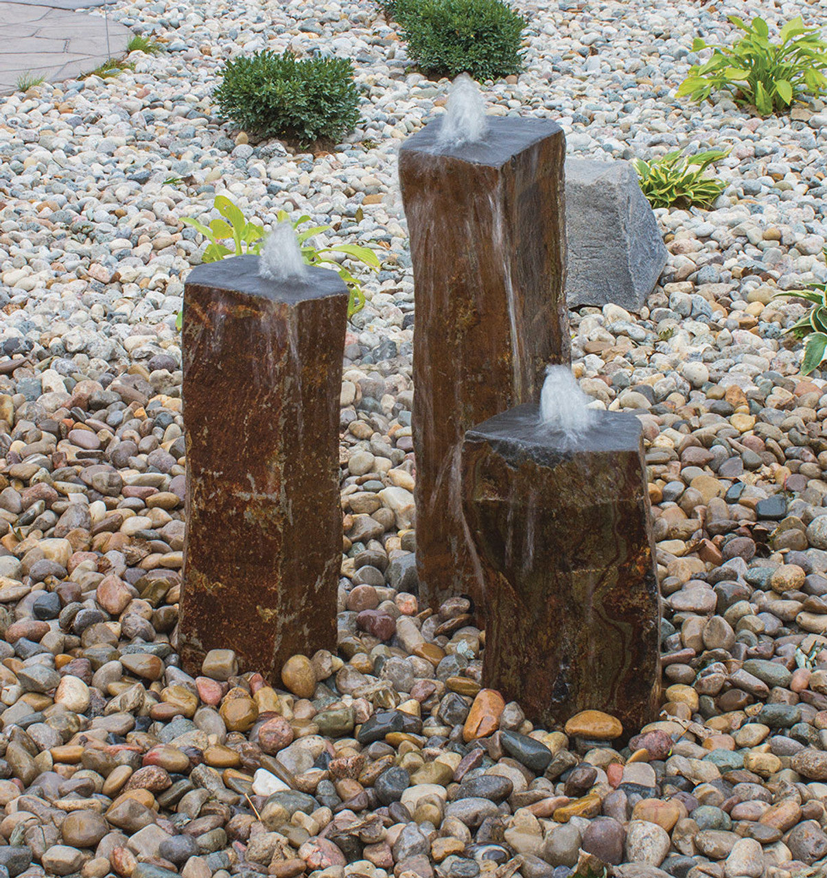 Blue Thumb Polished Top Basalt Fountain Kit – Pondscape